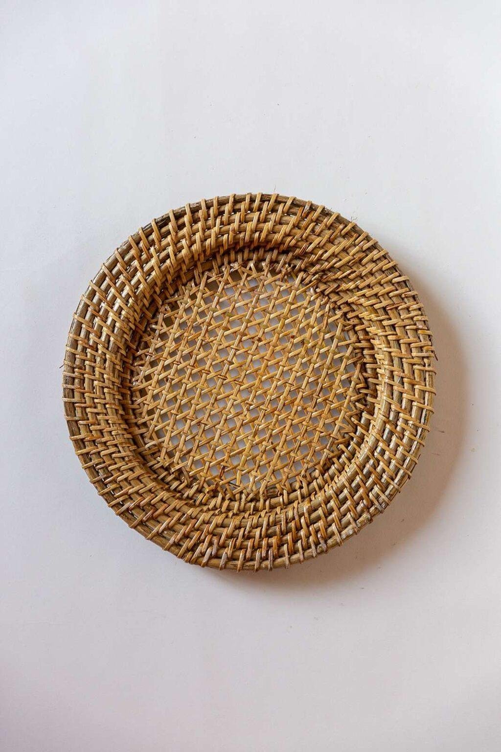 Rattan Cane Charger Plate - Tukura Home